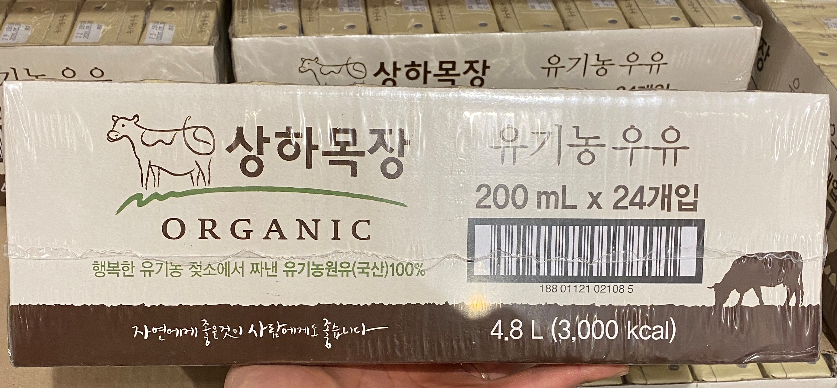 띵굴마켓 상하목장 유기농 멸균우유 200ml X 24개입