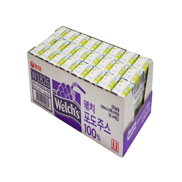 농심 웰치 포도 주스 190ml x 24입- 이랜드몰