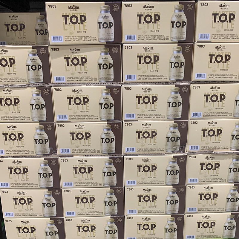 띵굴마켓 : 맥심 TOP 마스터라떼 275ml x 12입